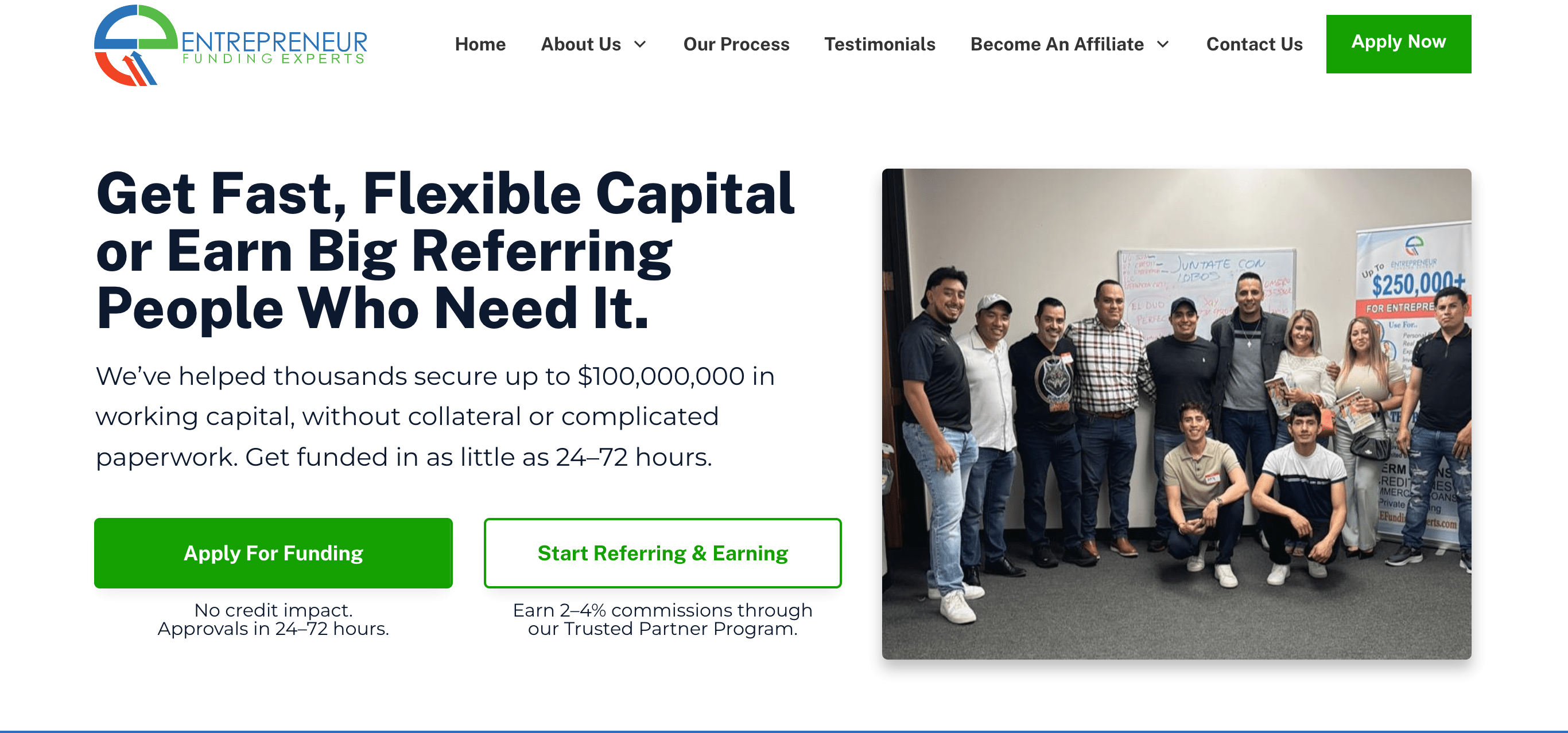 Become An Affiliate | Entrepreneur Funding Experts